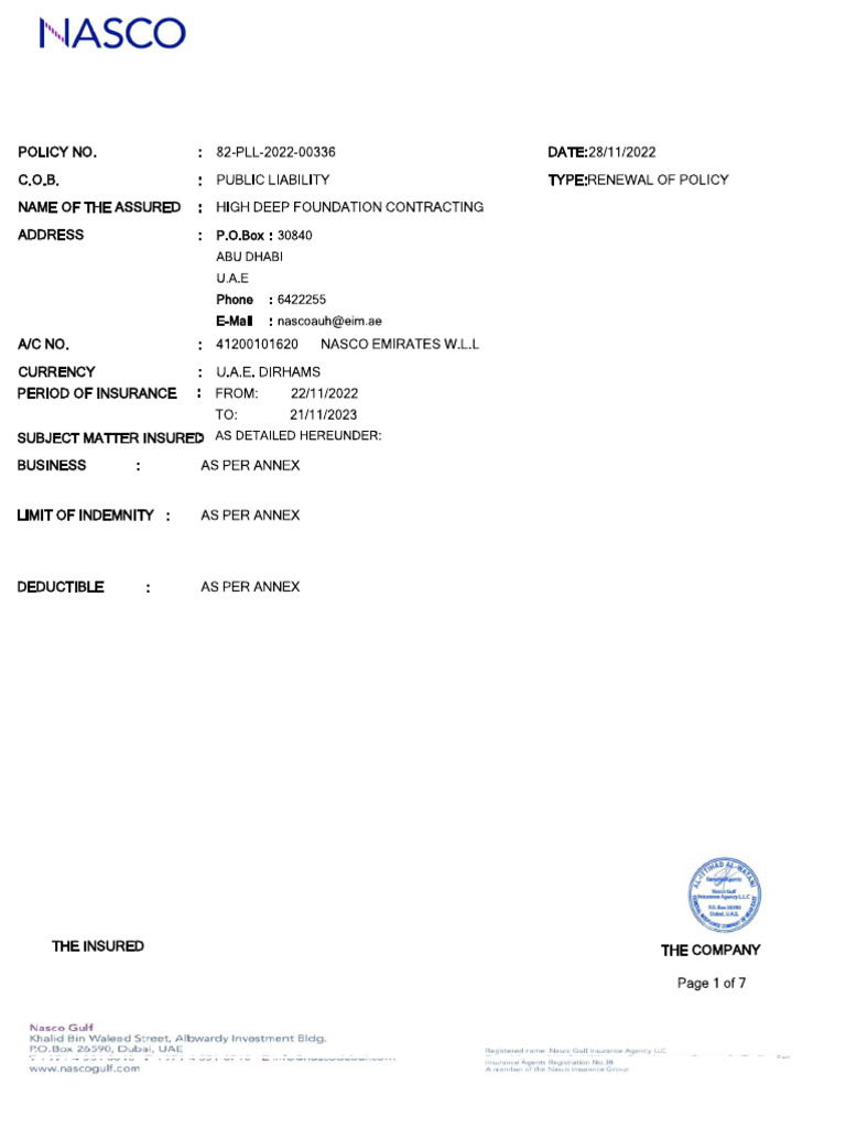 Third Party Insurance | PDF