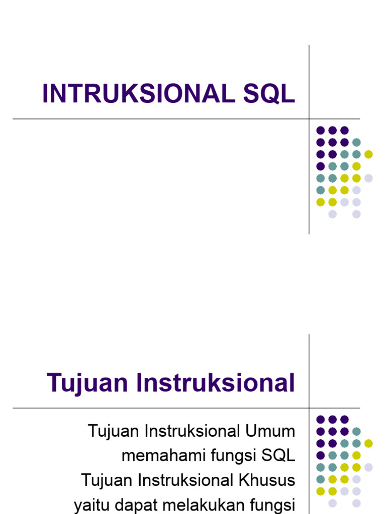 Intruksional SQL | PDF | Komputer