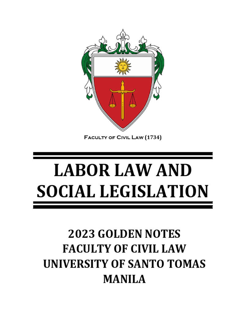 Labor Law Golden Notes | PDF | Cost Of Living | Employment