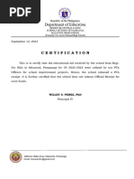 Certificate Budget Allocation PLDT | PDF