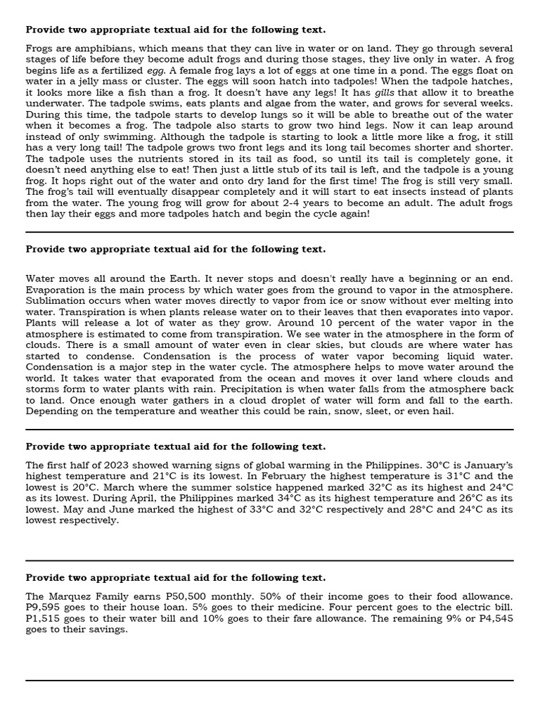 Textual Aid | PDF | Water Vapor | Water Textual Aid | PDF | Water Vapor | Water