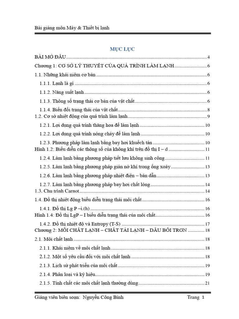 Bai Giang May Va Thiet Bi Lanh Sua Lan 4 | PDF