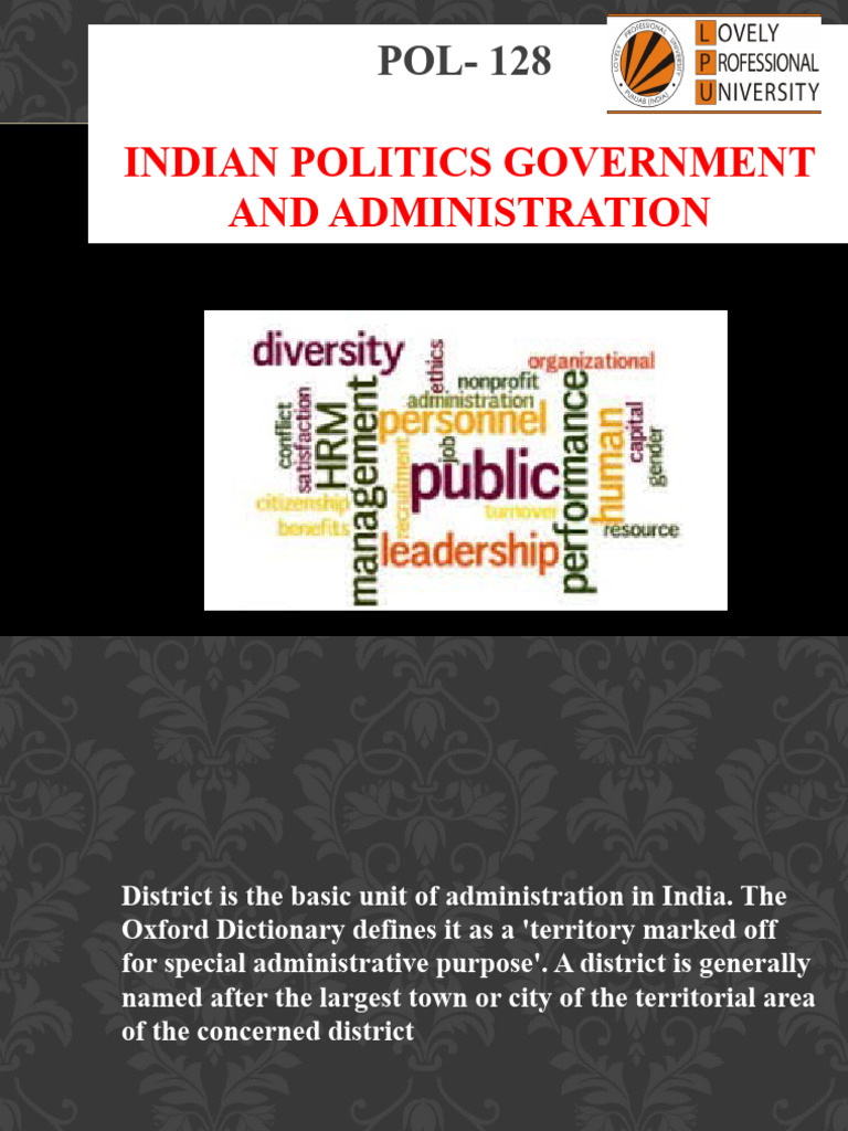 Overview of District Administration in India | PDF | Bureaucracy ...