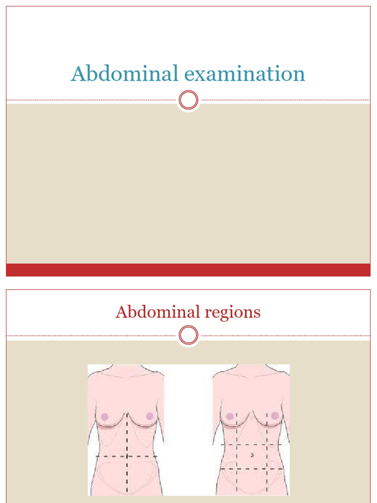 5.abdominal Exam | PDF | Medical Specialties | Clinical Medicine
