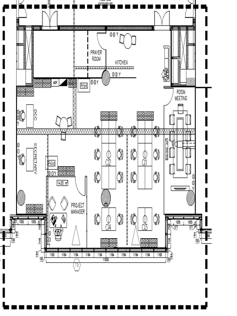 5eme Etage - MCHE PJ - 20211018 POWER LAYOUT-Model | PDF