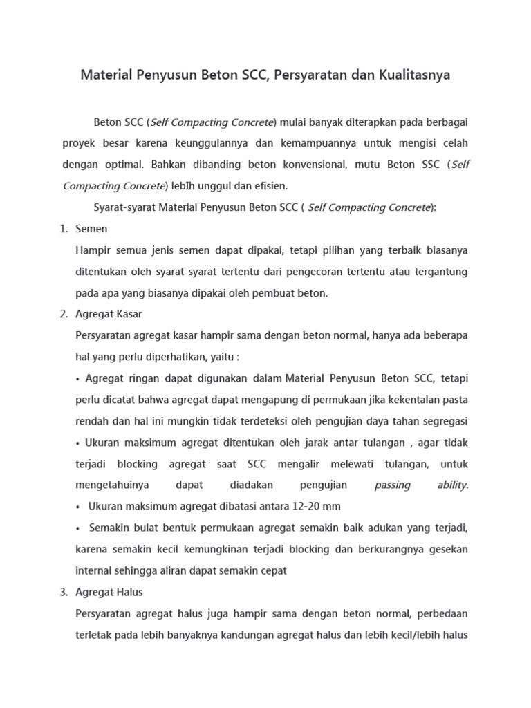 BA - Beton SCC | PDF