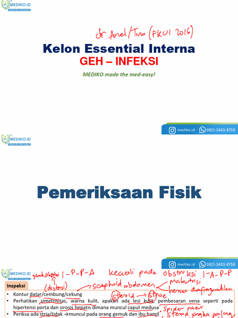 GEH Infeksi Essensial Interna - 11 Januari 2023 | PDF