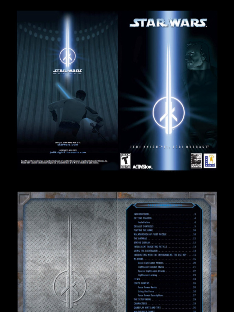 Star Wars Jedi Knight II Jedi - Outcast - Manual - Text | PDF