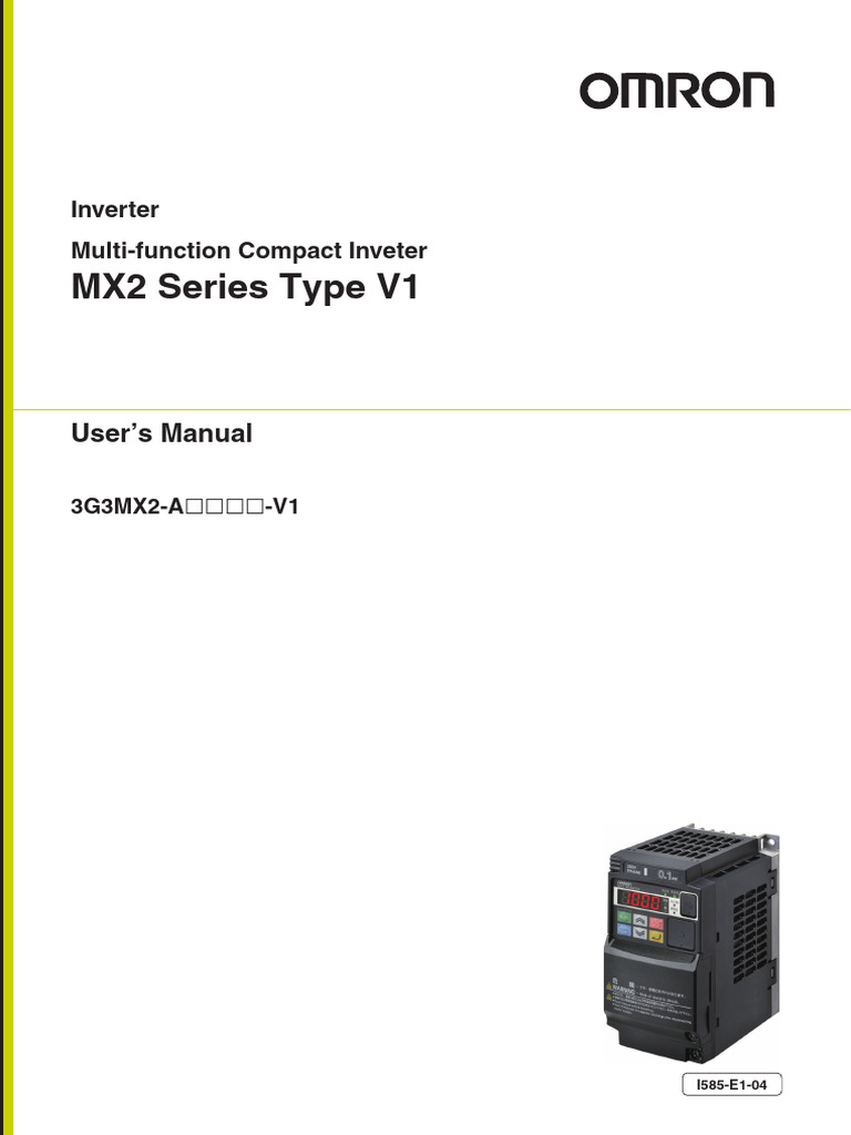 MX2 Series Type V1: User's Manual | PDF | Power Supply | Power Inverter