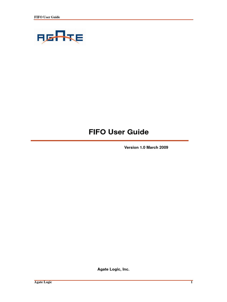 Fifo Ug | PDF | Input/Output | Computer Hardware
