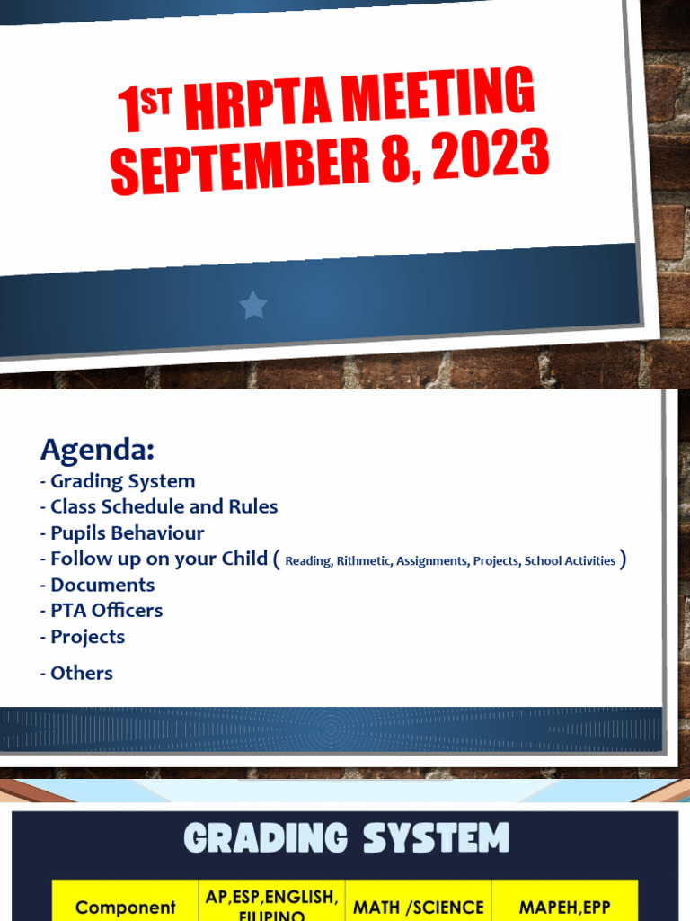 HPTA Meeting.2023 24pptx | PDF