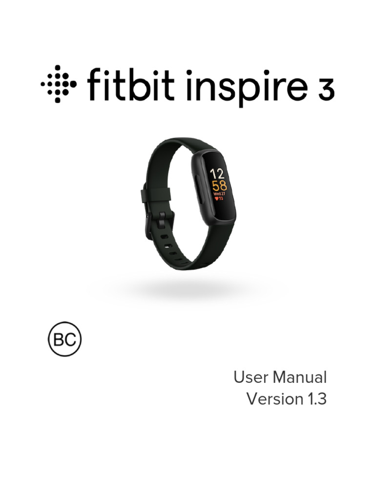 Manual Inspire 3 en US | PDF | Fitbit | Battery Charger