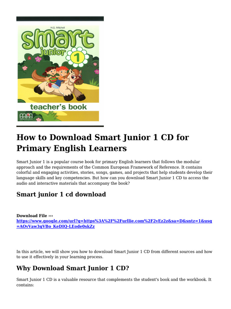 Download Smart Junior 1 CD Guide | PDF | Compact Disc | English Language