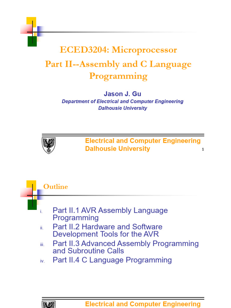 AVR Assembly and C Programming Guide | PDF | Teaching Methods & Materials