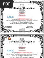 MR and Ms Intrams Certificates For Minor Awards | PDF