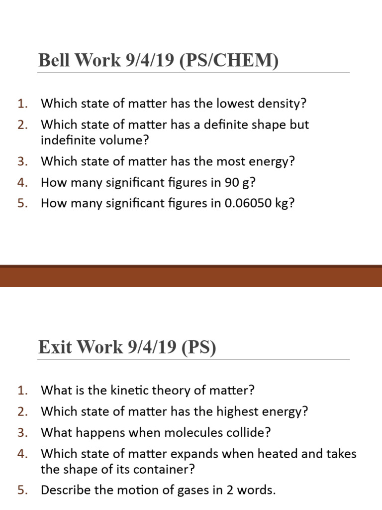 Chapter 3 - States of Matter | PDF | Evaporation | Gases