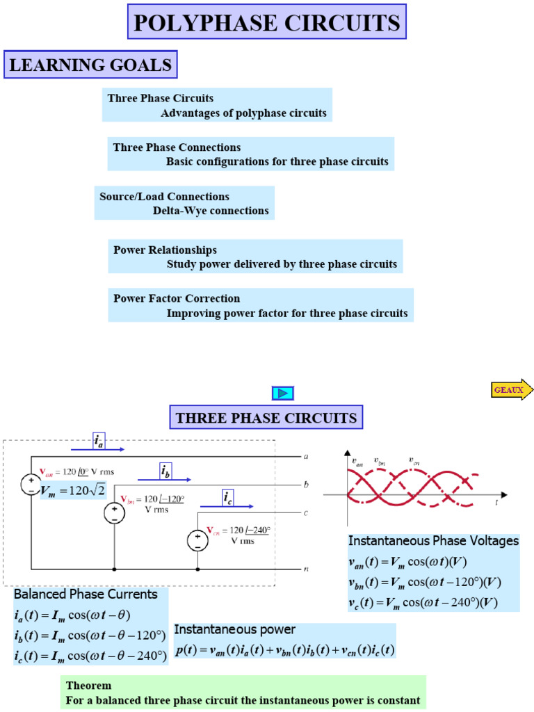 Polyphase Circuits 8 Ed | Download Free PDF | Capacitor | Ac Power
