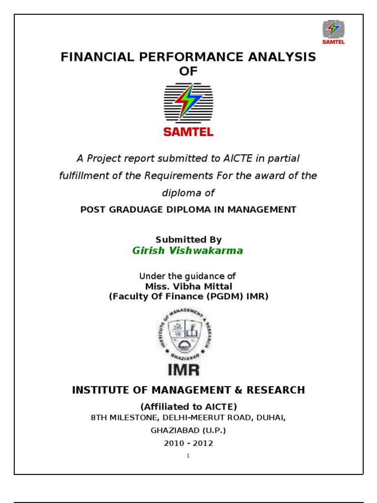 Financial Performance Analysis | PDF | Welding | Construction