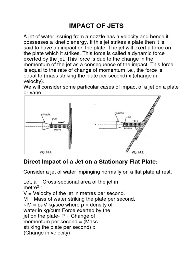 Jet Impact on Plates and Vanes | PDF