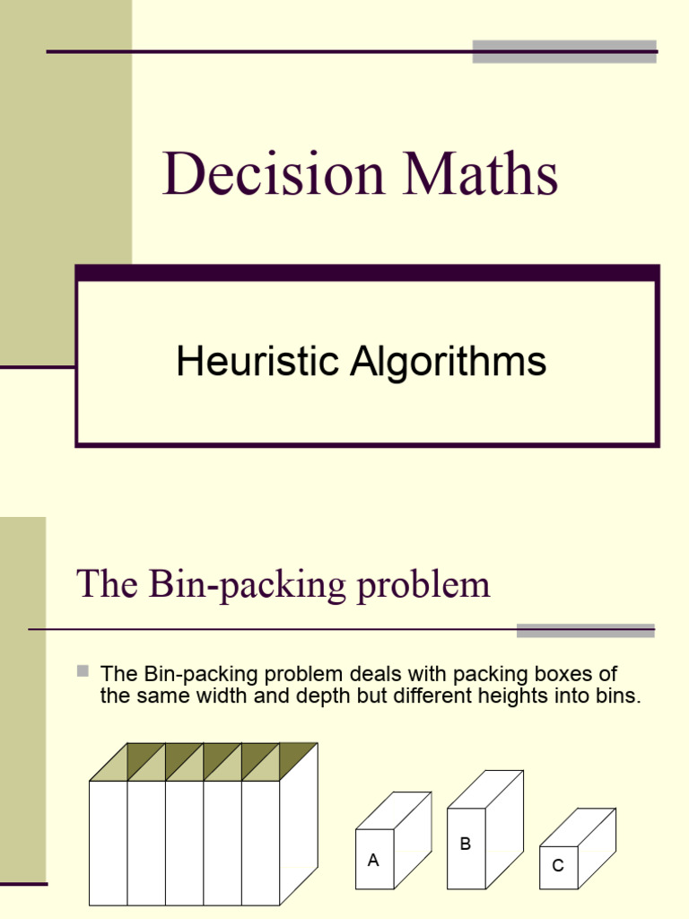 D1 L3 Bin Packing Algorithm | PDF | Plumbing | Theoretical Computer Science D1 L3 Bin Packing Algorithm | PDF | Plumbing | Theoretical Computer Science