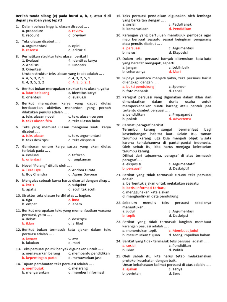 Latihan Soal UAS Genap Kls 8 | PDF