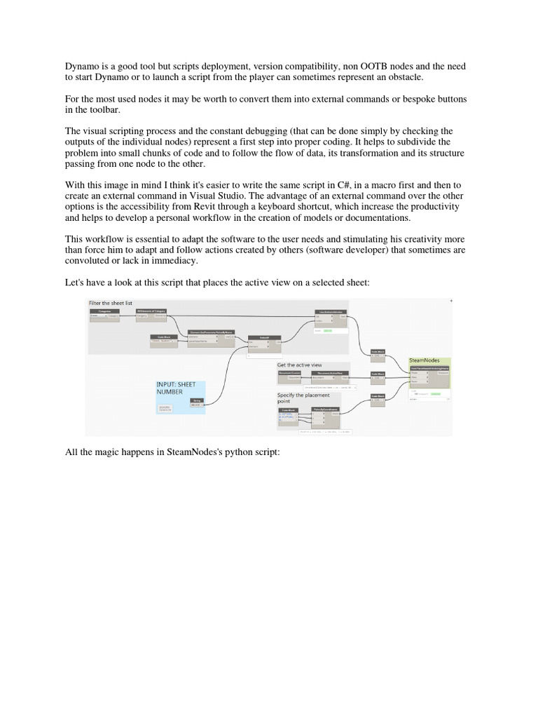 From Dynamo To Macro To External Commands | PDF | Autodesk Revit | Scripting Language