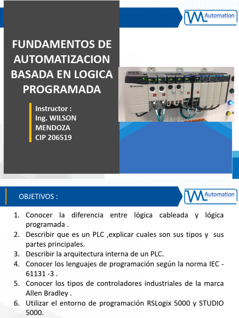 Fundamentos de Automatizacion Basada en Logica Programada | PDF | Relé | Controlador lógico ...