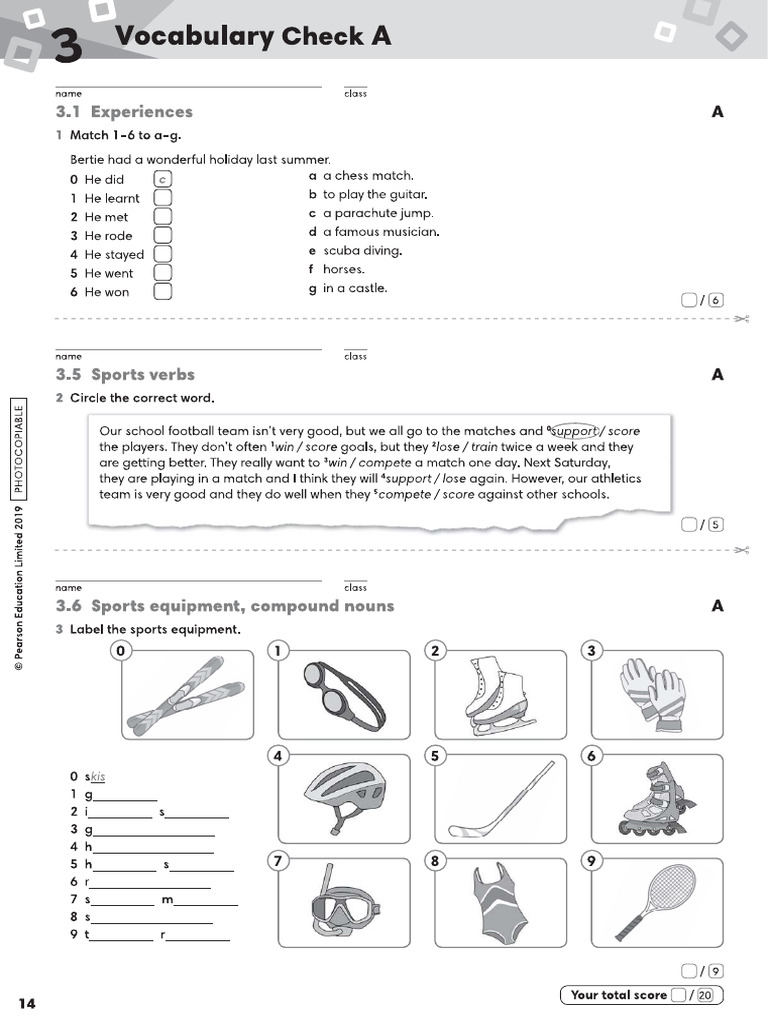 Vocabulary Check 7B | PDF