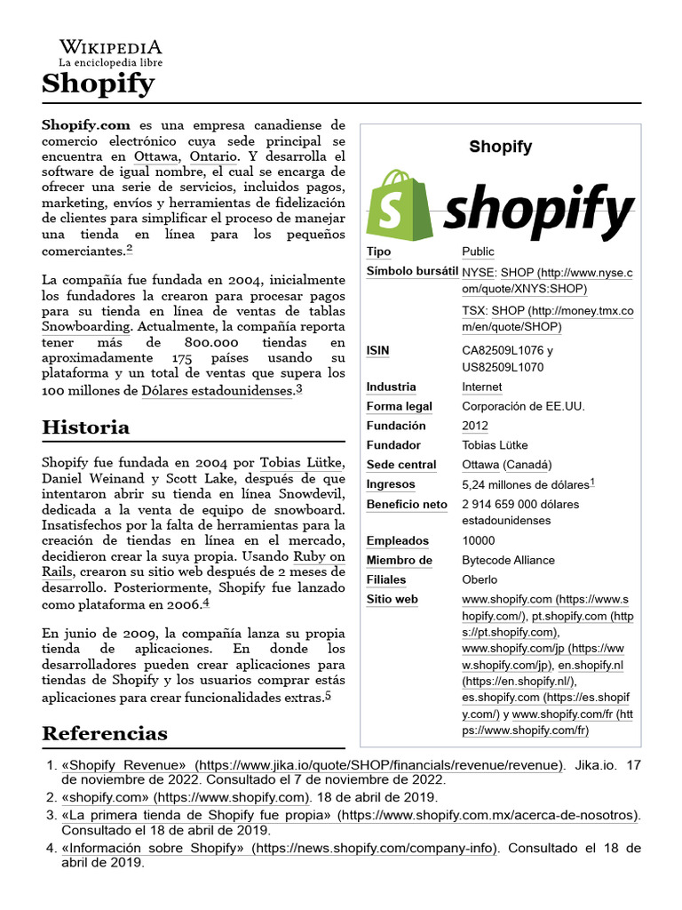 Shopify | PDF | Informática | Business