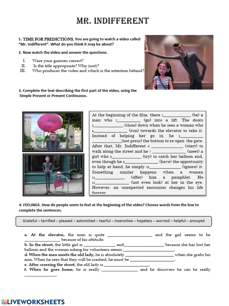 "Mr. Indifferent Video Analysis" | PDF