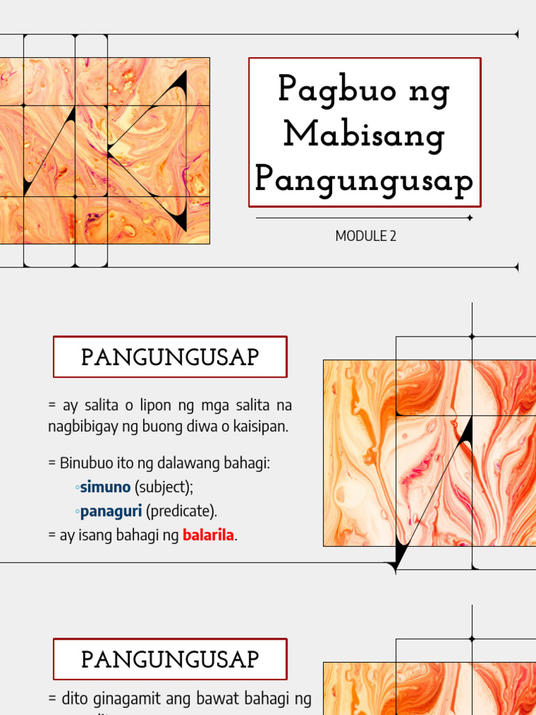 Module 3 - Pagbuo NG Mabisang Pangungusap | PDF