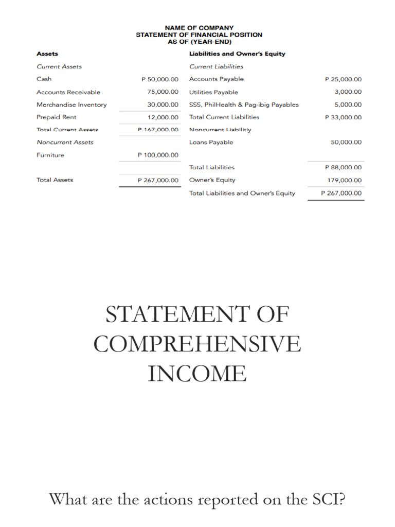 Statement of Comprehensive Income | PDF | Debits And Credits | Expense