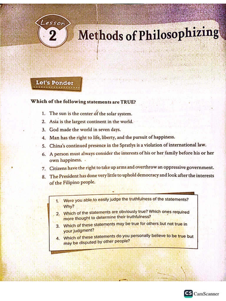 Methods of Philosophizing | PDF