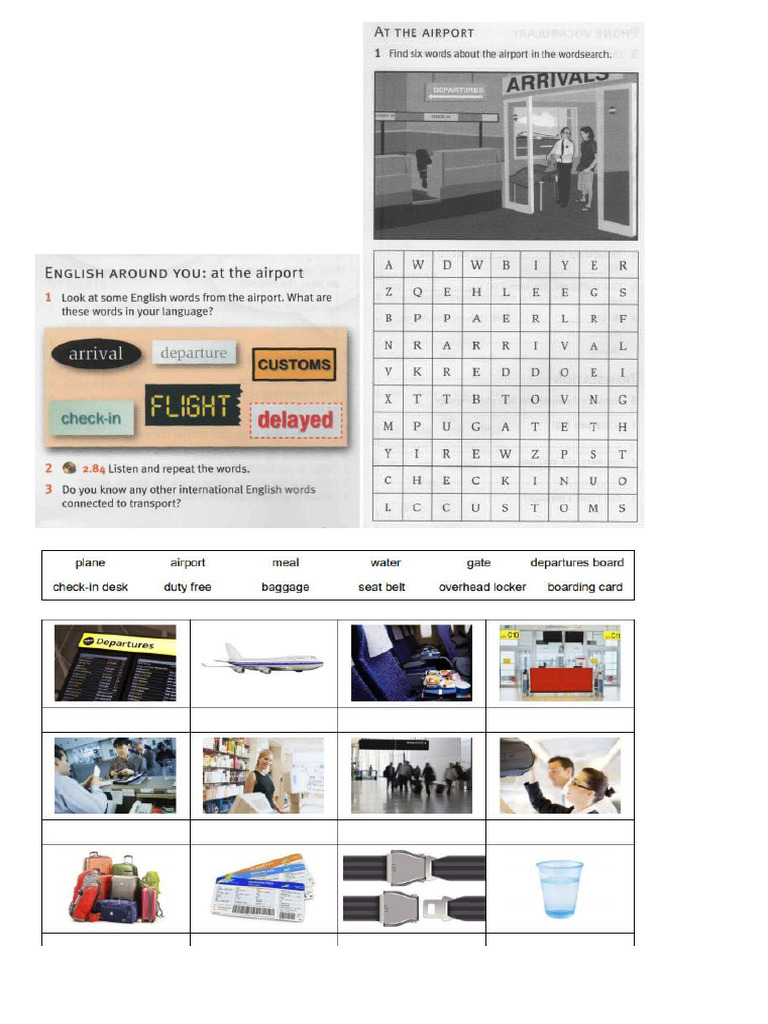 Airport Vocabulary | PDF