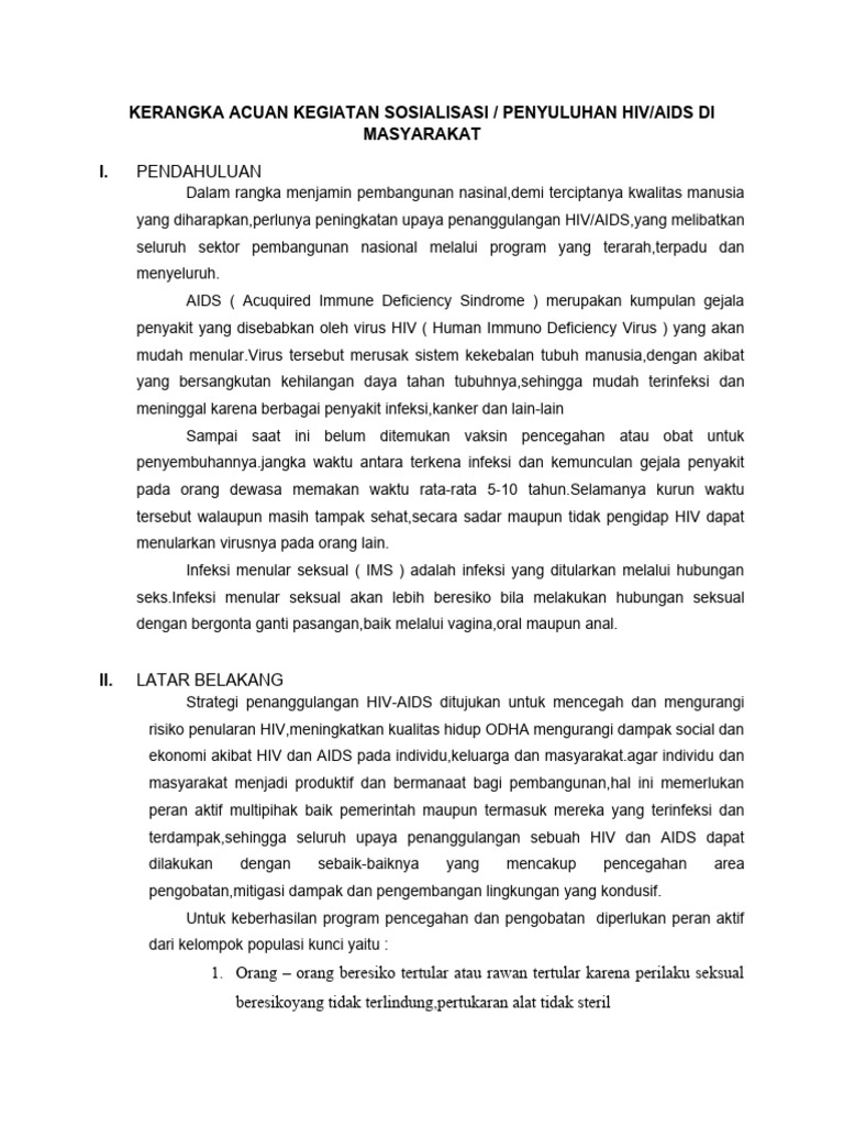 Kak Sosialisasi Hiv | PDF | Ilmu Sosial | Sains & Matematika