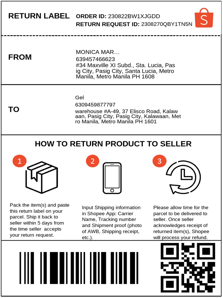 Get Return Label-1693194719456 | PDF