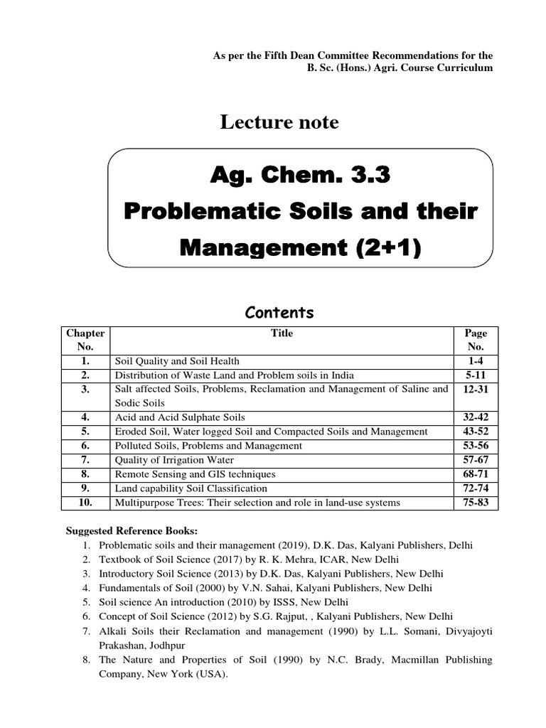 Problematic Soils PDF | PDF | Soil | Crop Rotation