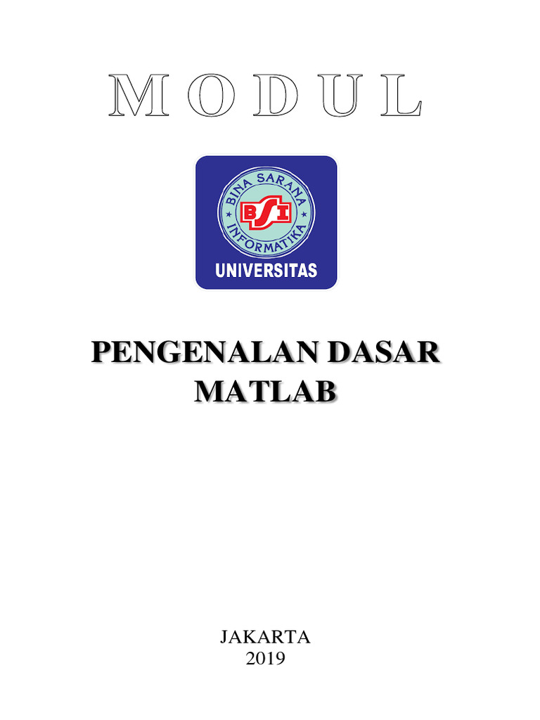 Pengenalan Dasar MATLAB untuk Pemula | PDF