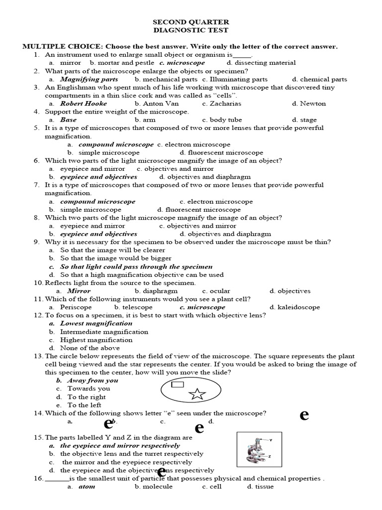 2ND Quarter | PDF | Microscope | Reproduction