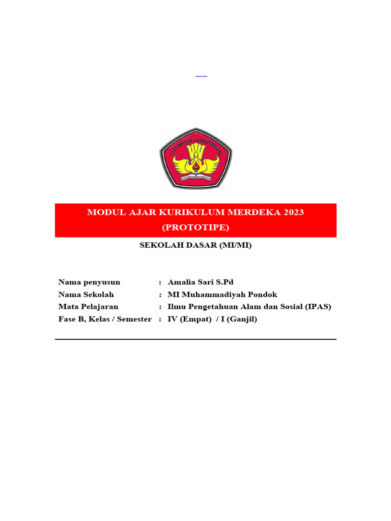 Modul Ajar IPAS BAB 1 KELAS 4 | PDF