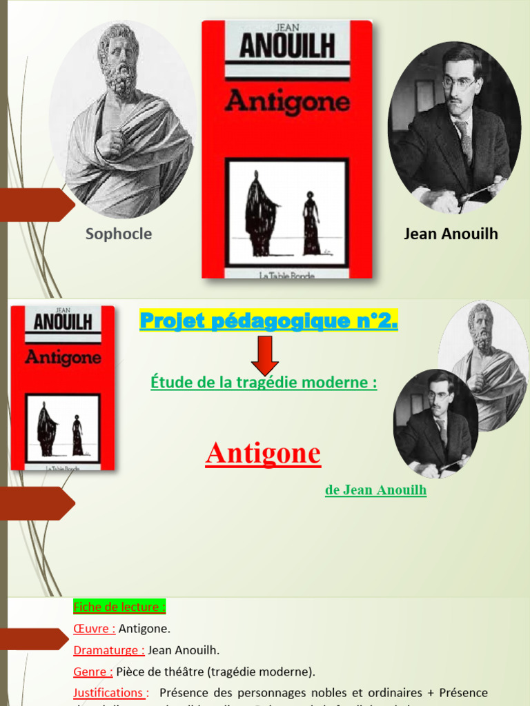Analyse d'Antigone d'Anouilh | PDF | Mythologie de Thèbes | Mythologie ...