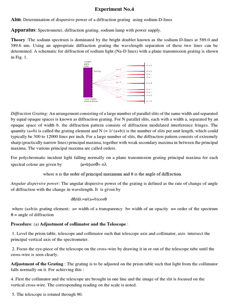 Diffraction Exp-2 | PDF | Diffraction | Physical Chemistry