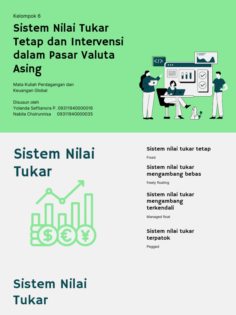 Kelompok 6 - Sistem Nilai Tukar Tetap Dan Intervensi Dalam Pasar Valas ...
