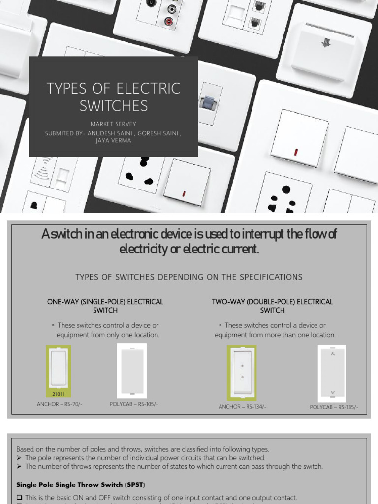 Market Survey of Switch | PDF | Switch | Electrical Engineering