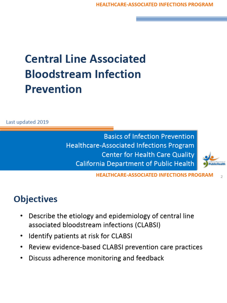 7 CLABSI - Prevention Approved2.22.19 | PDF | Hospital Acquired ...