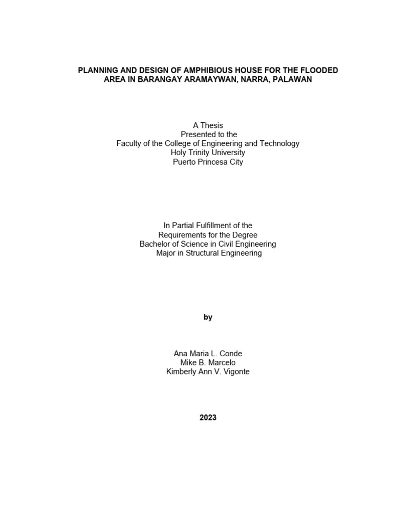 Final Manuscript Edited | PDF | Flood | Buoyancy