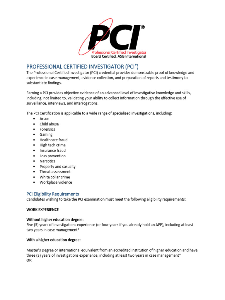 Professional Certified Investigator - Bok | PDF | Information | Data ...
