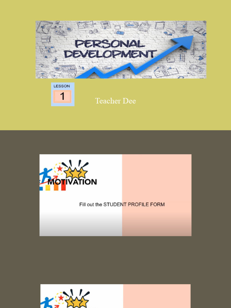 PerDev Q1 Lesson 1 Meaning of Personal Development | PDF