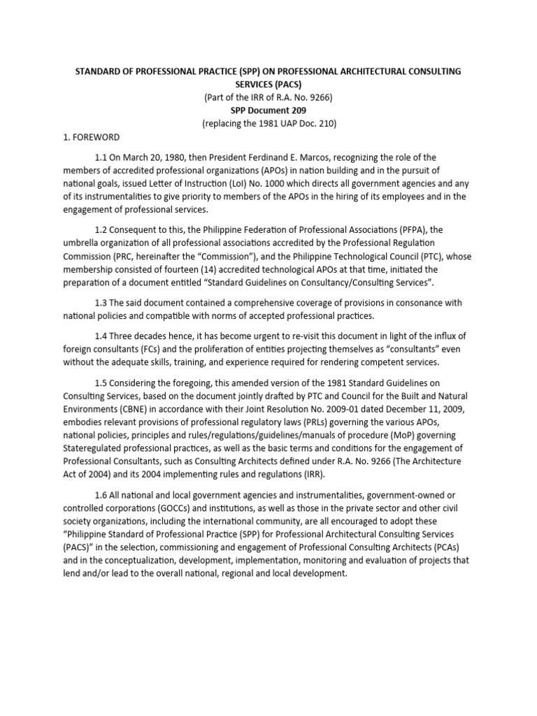 Standard of Professional Practice | PDF | Alternative Dispute Resolution | Architect