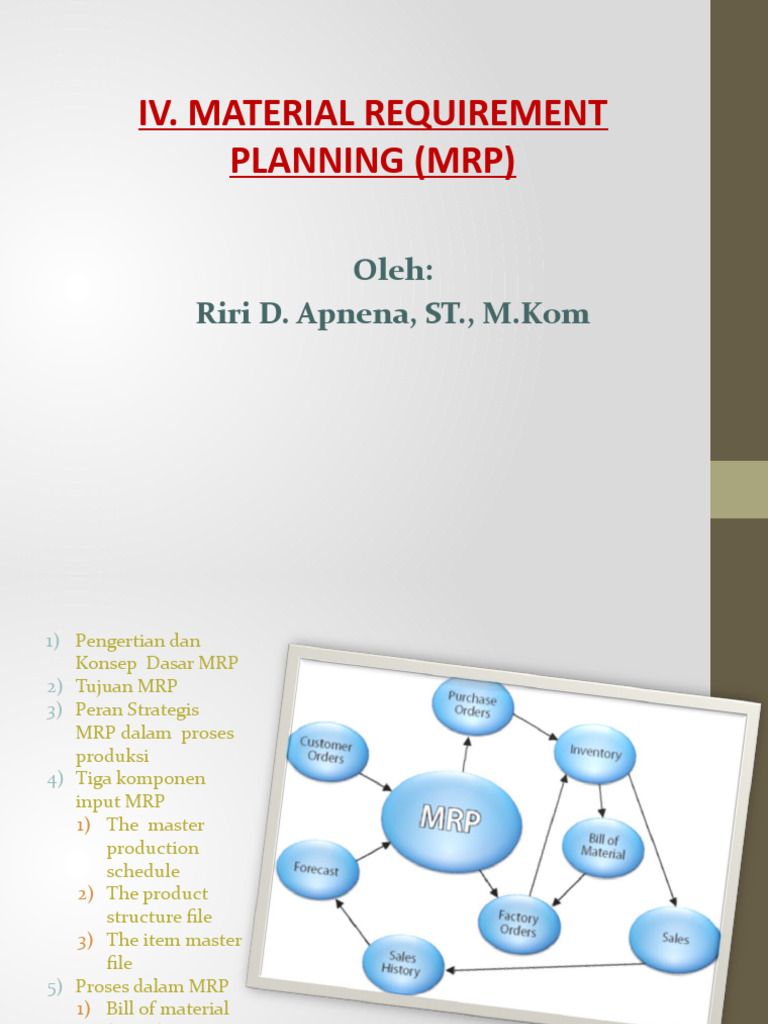 MRP Jit Kanban | PDF | Komputer